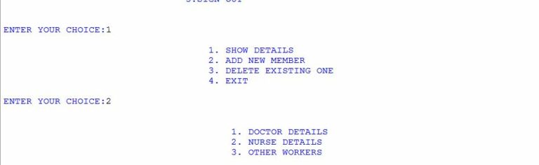 Hospital Management System Python Project Class 12 CBSE Python Hospital Management System Python Project Class 12 CBSE Python